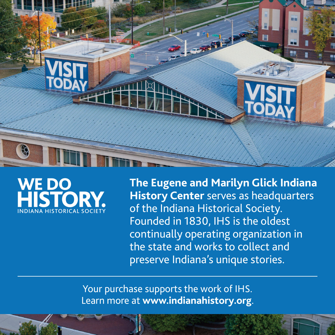 Indianapolis Historical Society Building Carded Magnet – Shop-IHS