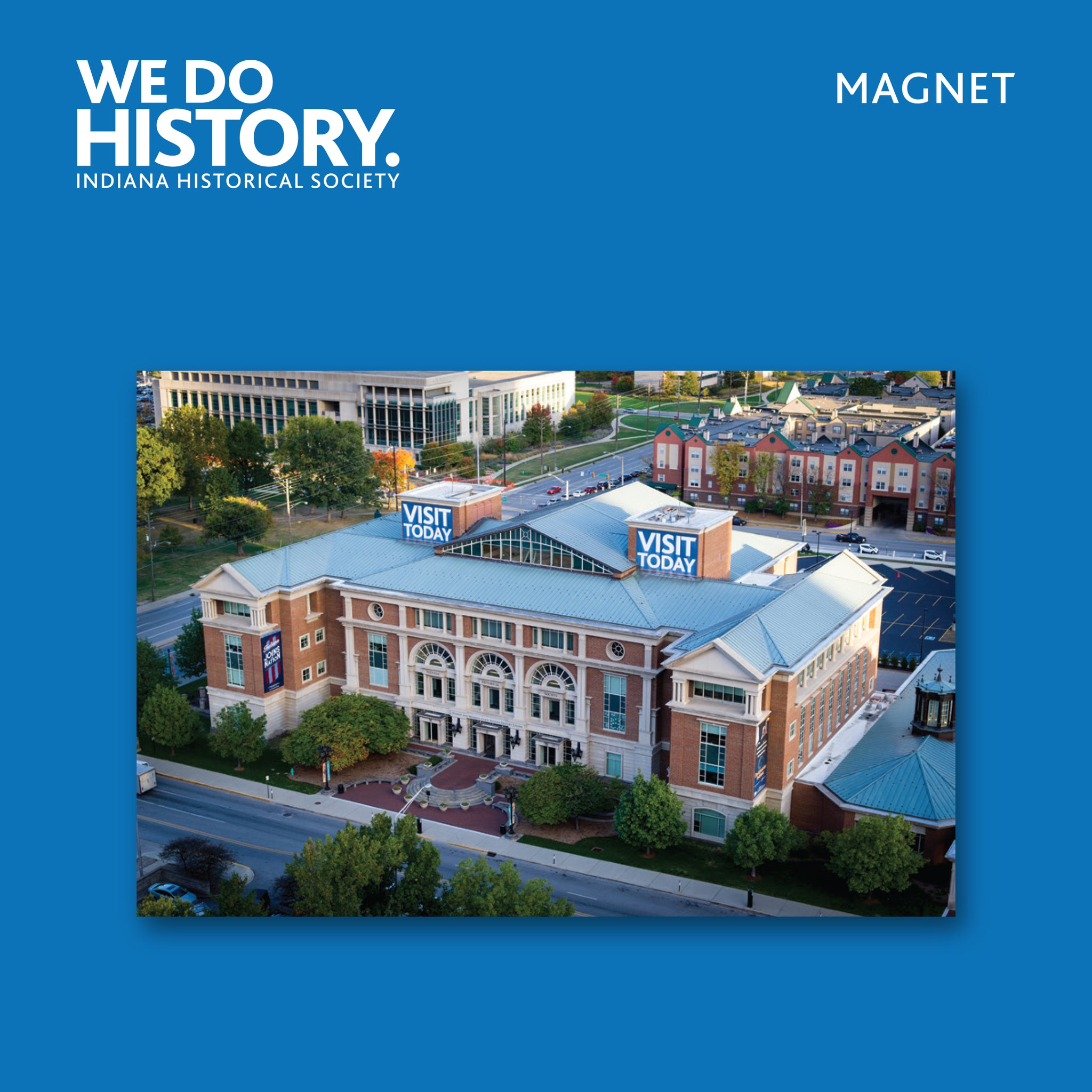 Indianapolis Historical Society Building Carded Magnet – Shop-IHS