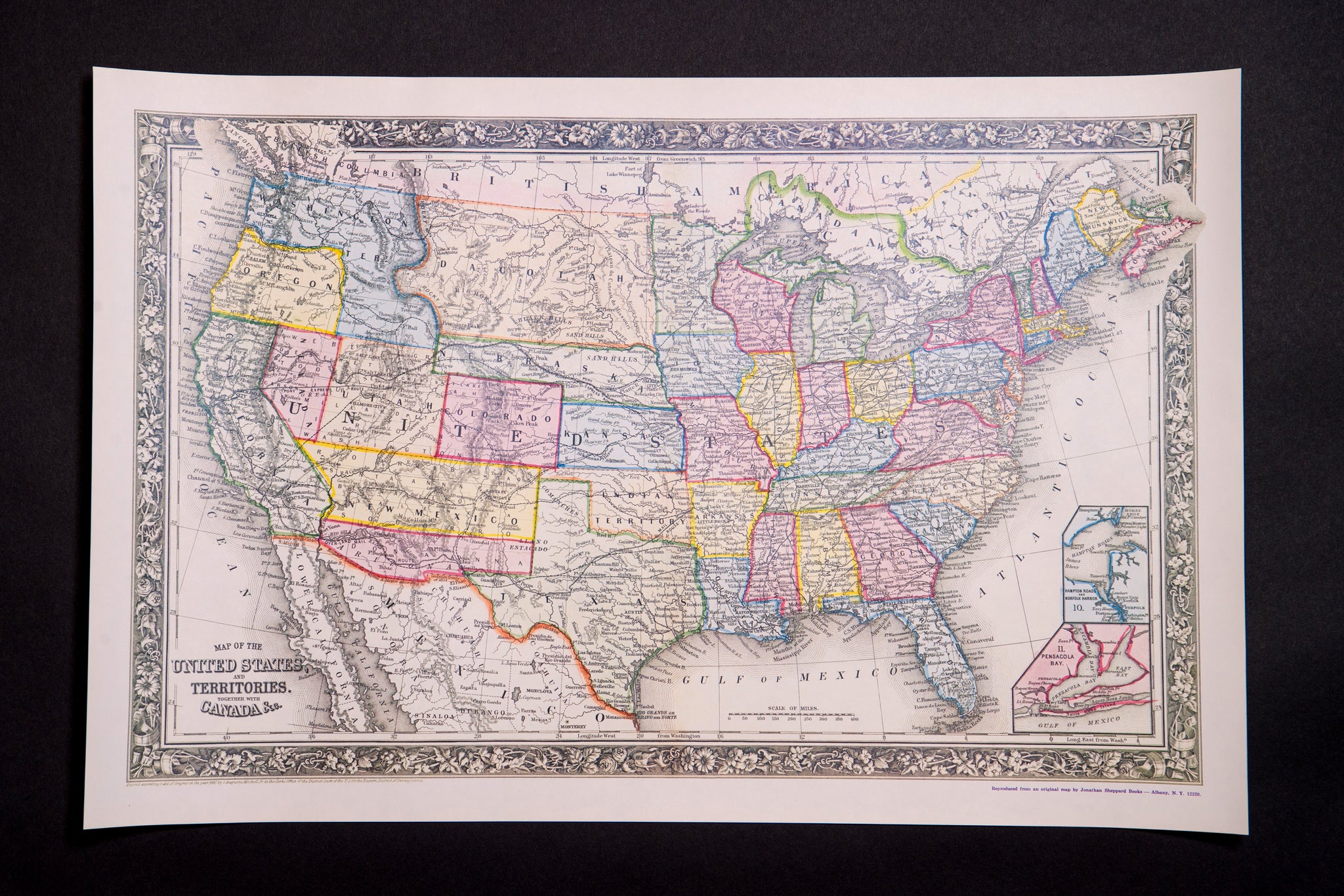 1862 USA Color Map 15 x 23 – Shop-IHS
