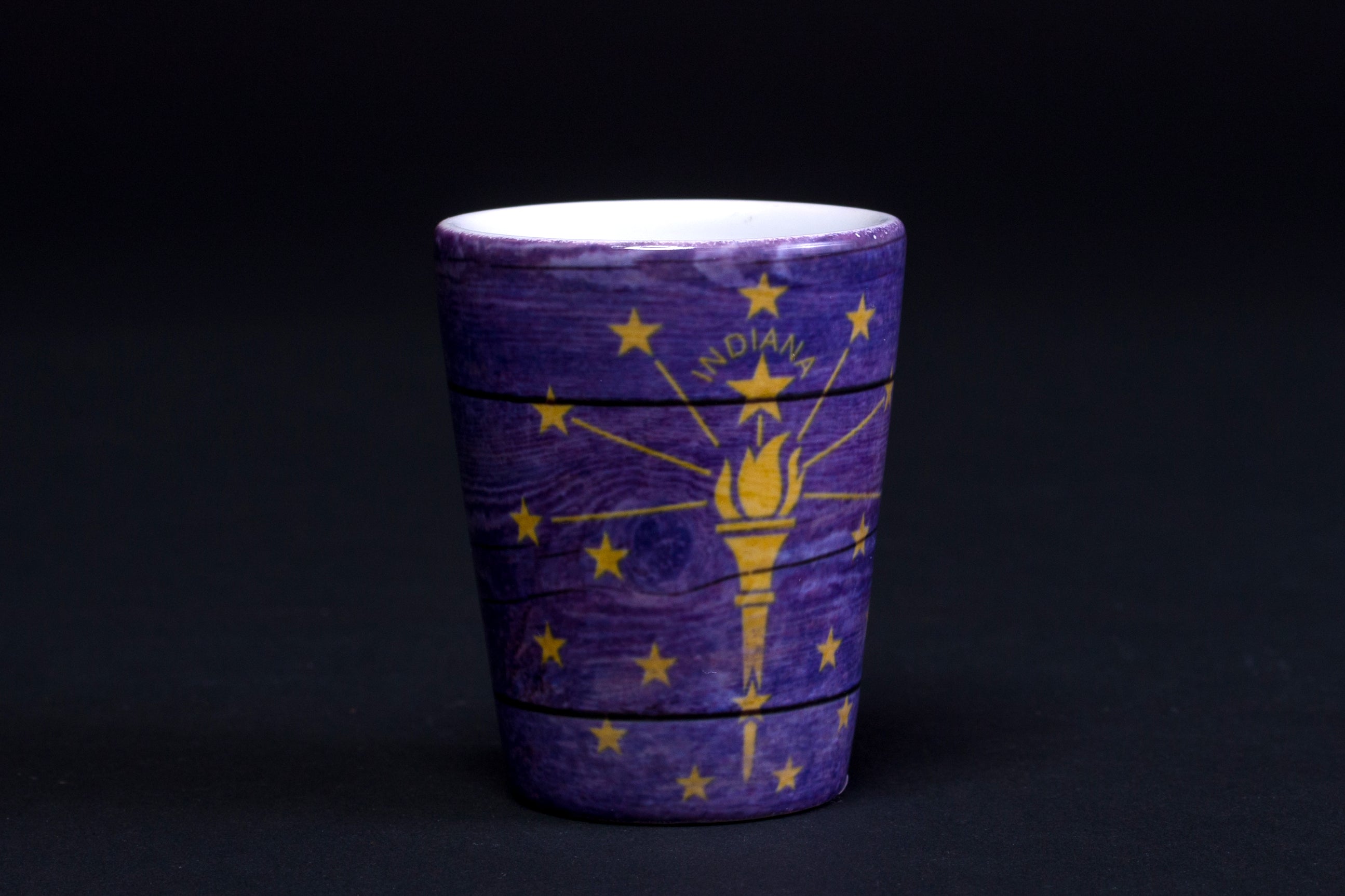 Shot Glass Rustic Indiana State Flag – Shop-IHS